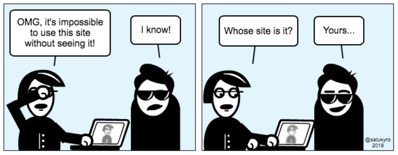 Do the right thing - improve accessibility | UX, cartoons and wellbeing